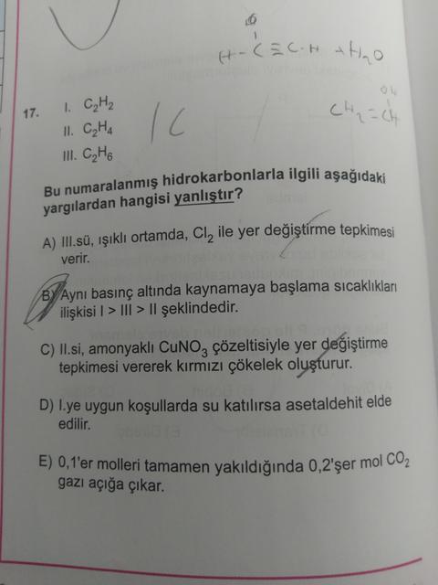 Alkan, Alken ve Alkinler: Kaynama Noktalarına Göre Karşılaştırma ...