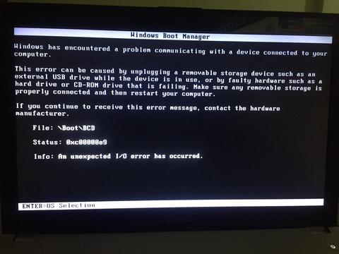 windows has encountered a problem communicating with a device connected to your computer hatası ...
