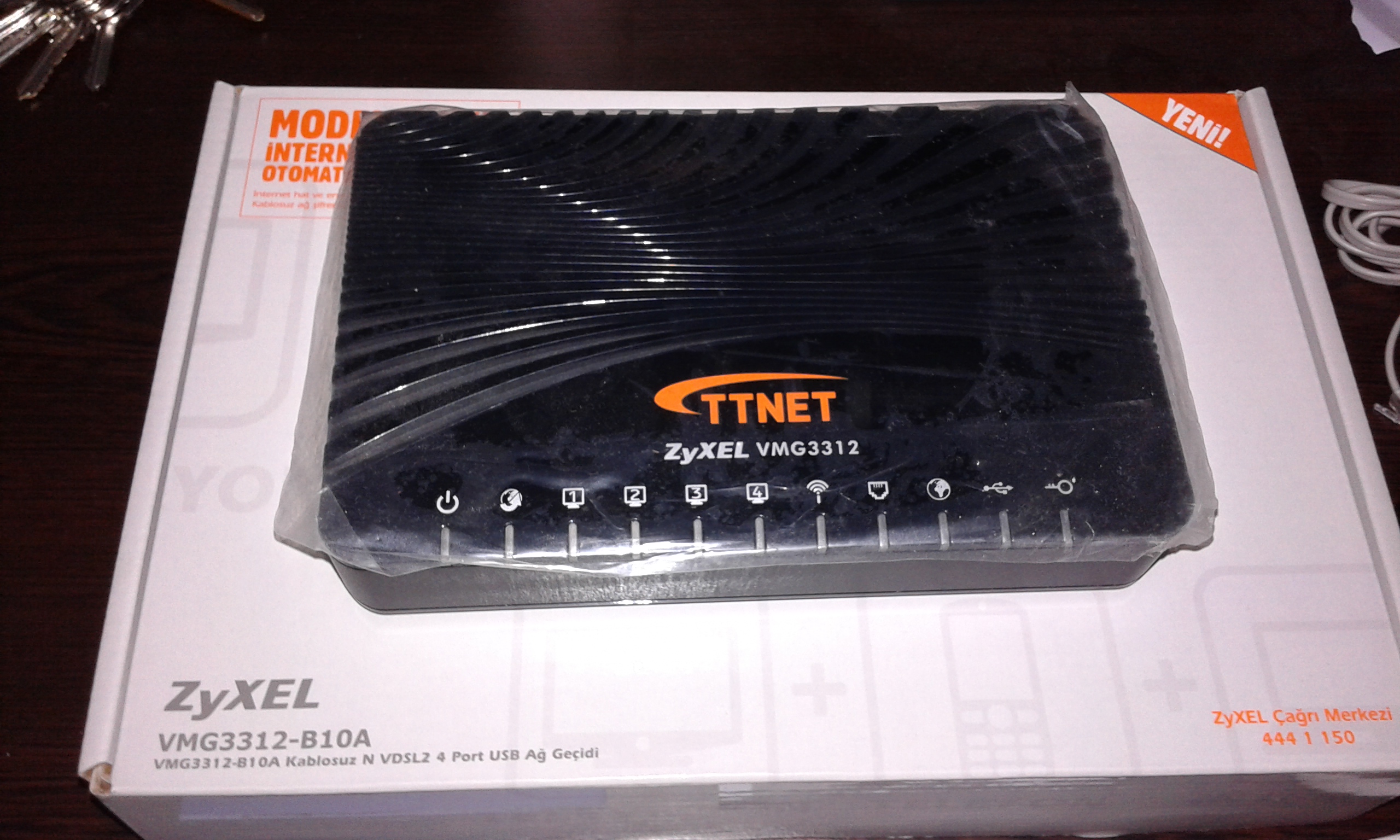 SATILDI ZyXEL VMG3312-B10A 4 Port 300Mbps Kablosuz N ADSL2 SÜPER MODEM ...