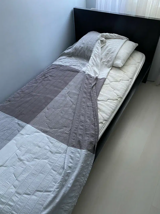 [SATILDI] İkea Malm Tek Kişilik Karyola+Yatak 90x200 - Siyah | DonanımHaber Forum