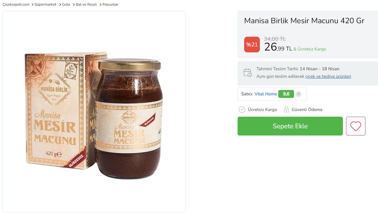 Manisa Birlik Mesir Macunu 420 Gr | DonanımHaber Forum