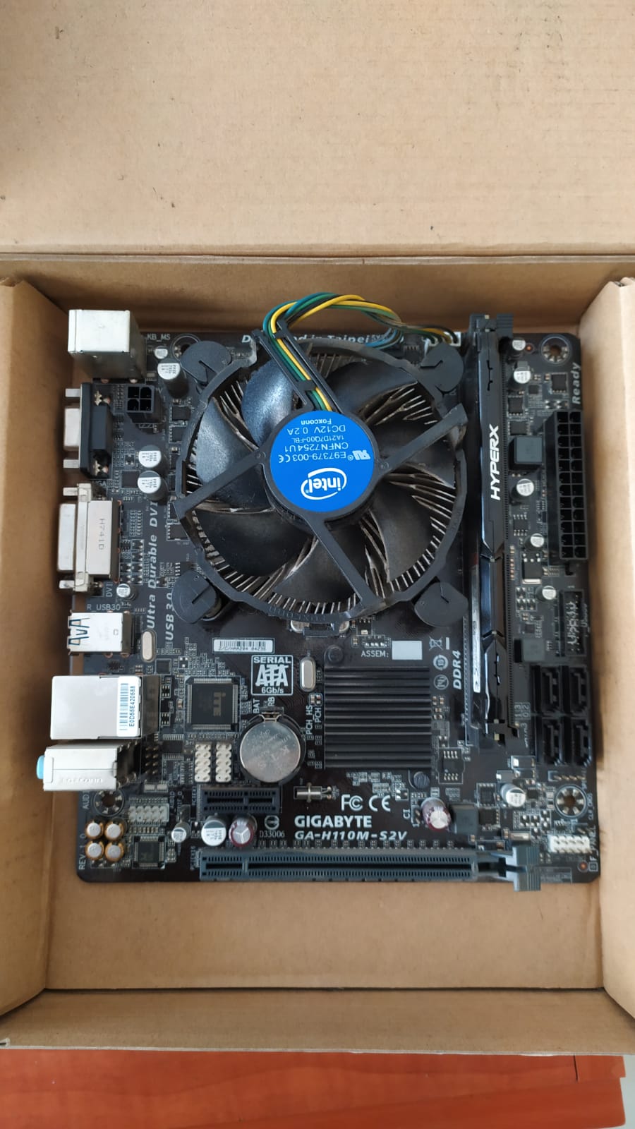 GİGABYTE H110M-S2V 1151 DDR4 anakart,G4560 İŞLEMCİ,HYPERX FURY DD4 CL15 RAM SATILIK ...